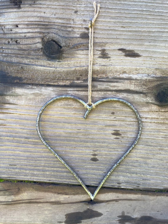 Rustic Heart Handcrafted Metal Heart Salvaged Metal Heart | Etsy