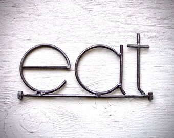 Metal Eat Sign - Etsy