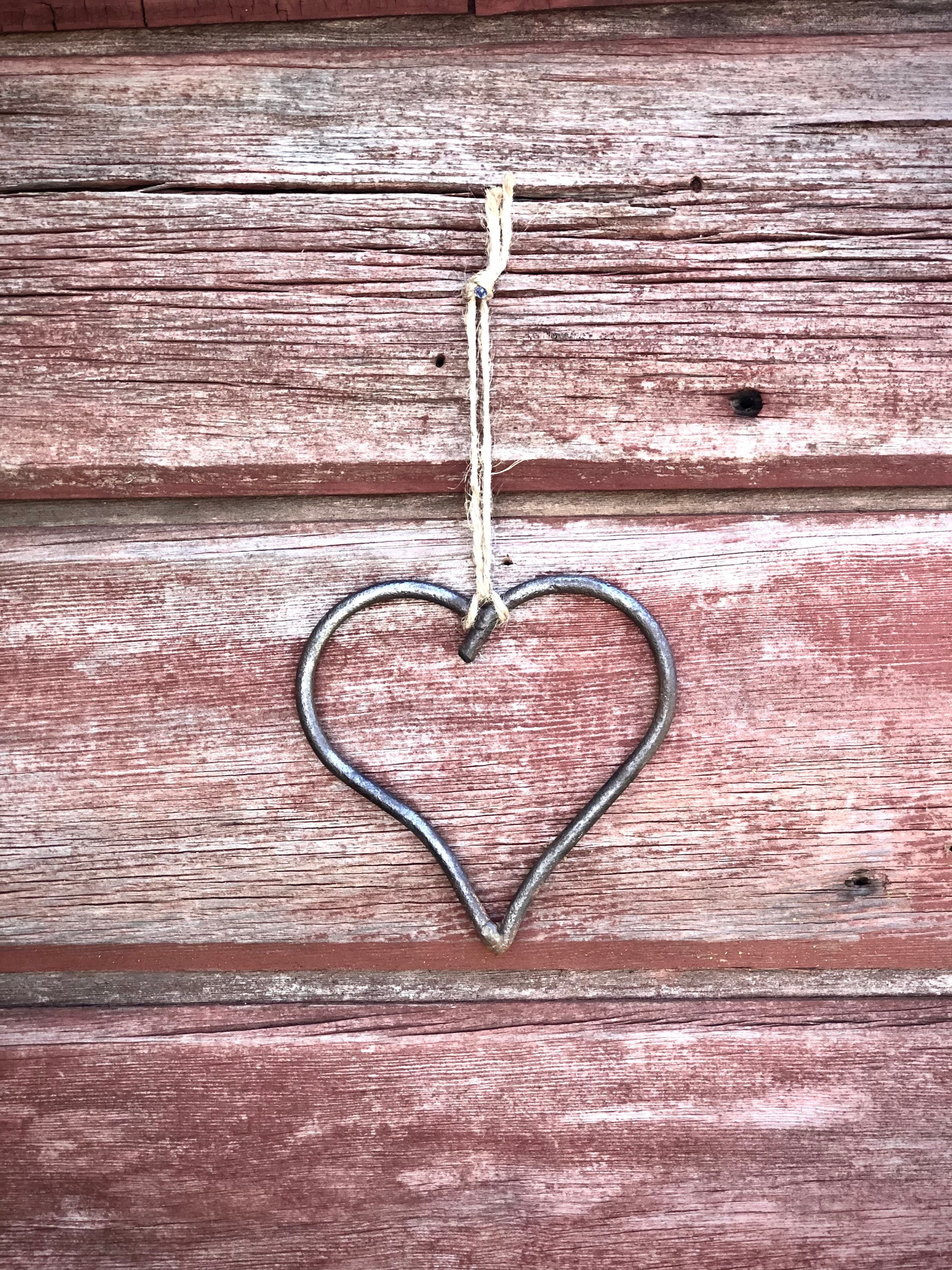 Rustic Heart Handcrafted Metal Heart Salvaged Metal Heart | Etsy
