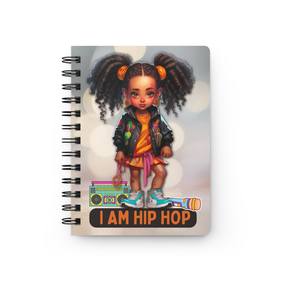 I AM HIP HOP Spiral Notebook With Ruled Lines, 5 X 7 Inch, 150 Lined ...