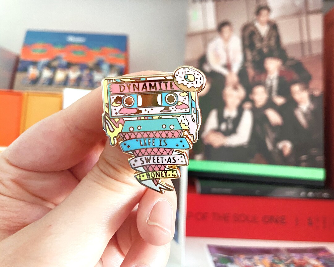 BTS Dynamite Inspired Enamel Pin BTS Kpop Enamel Pin - Etsy