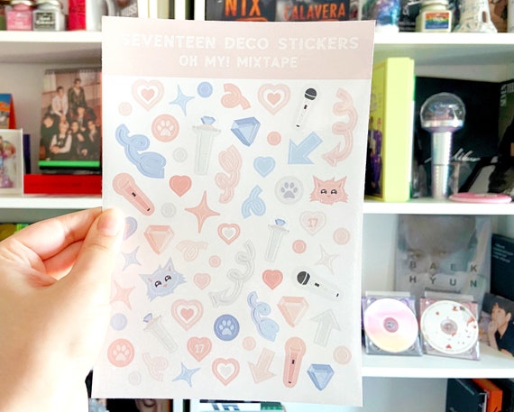 Seventeen Inspired Deco Stickers A5 Gloss Vinyl Sticker | Etsy