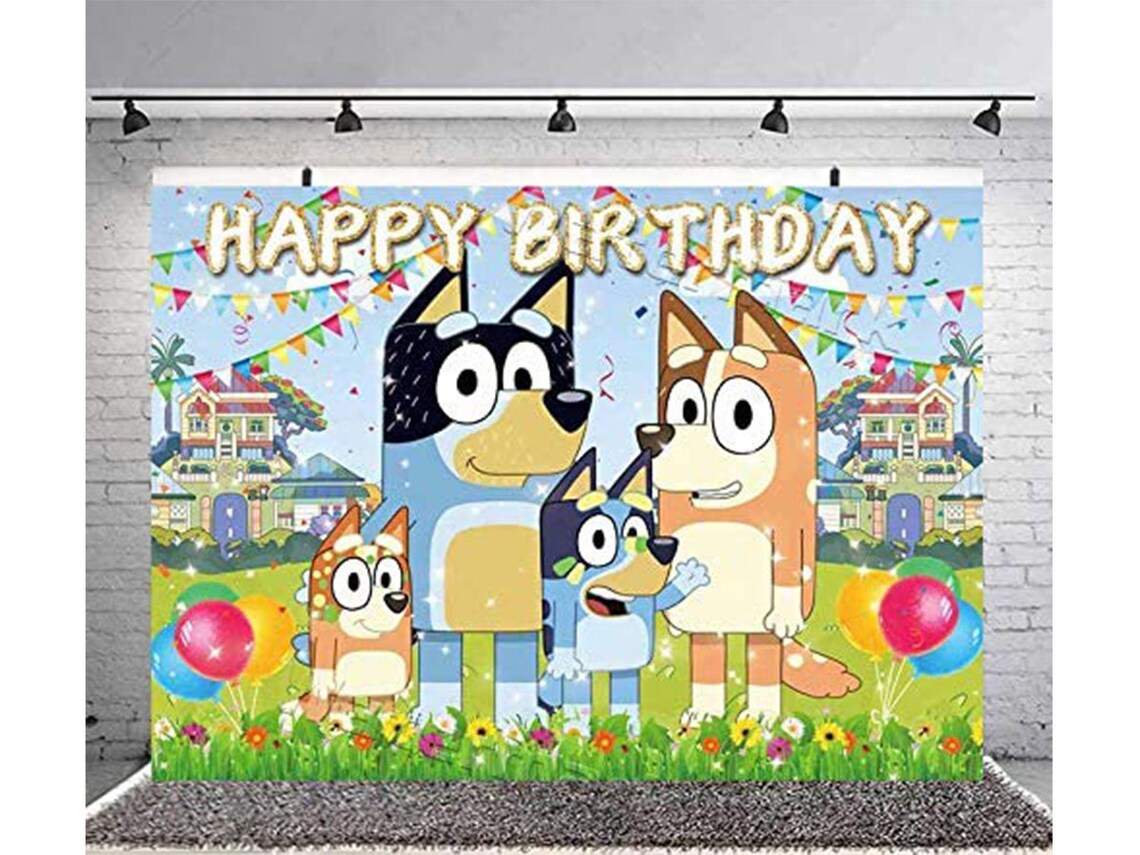 Bluey Backdrop Birthday Party Supplies Children Boys Birthday | Etsy