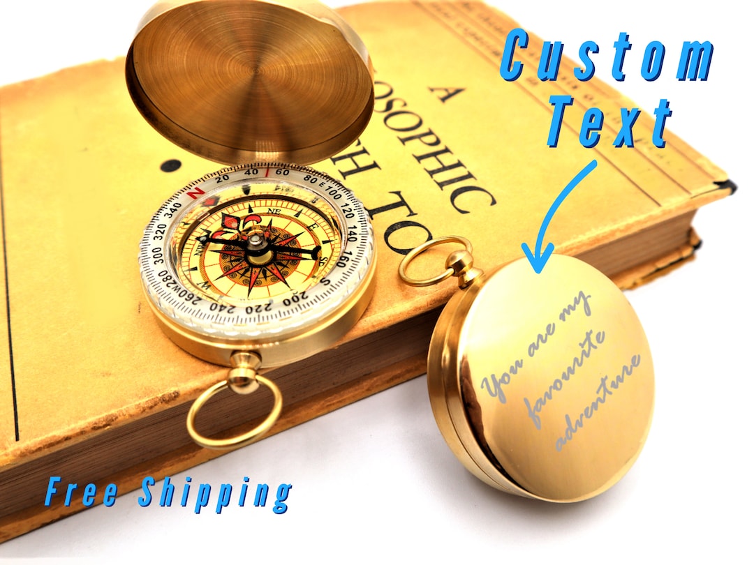Bussola personalizzata con nome inciso / Bussola tascabile - Etsy Italia