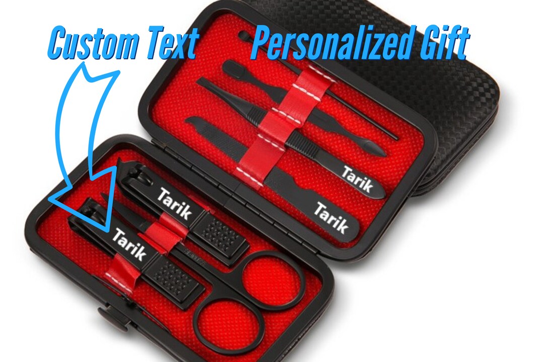 Personalized Manicure Set, Manicure Travel Set With Your Custom ...