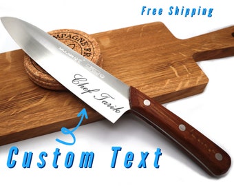 Engraved Chef Knife - Etsy