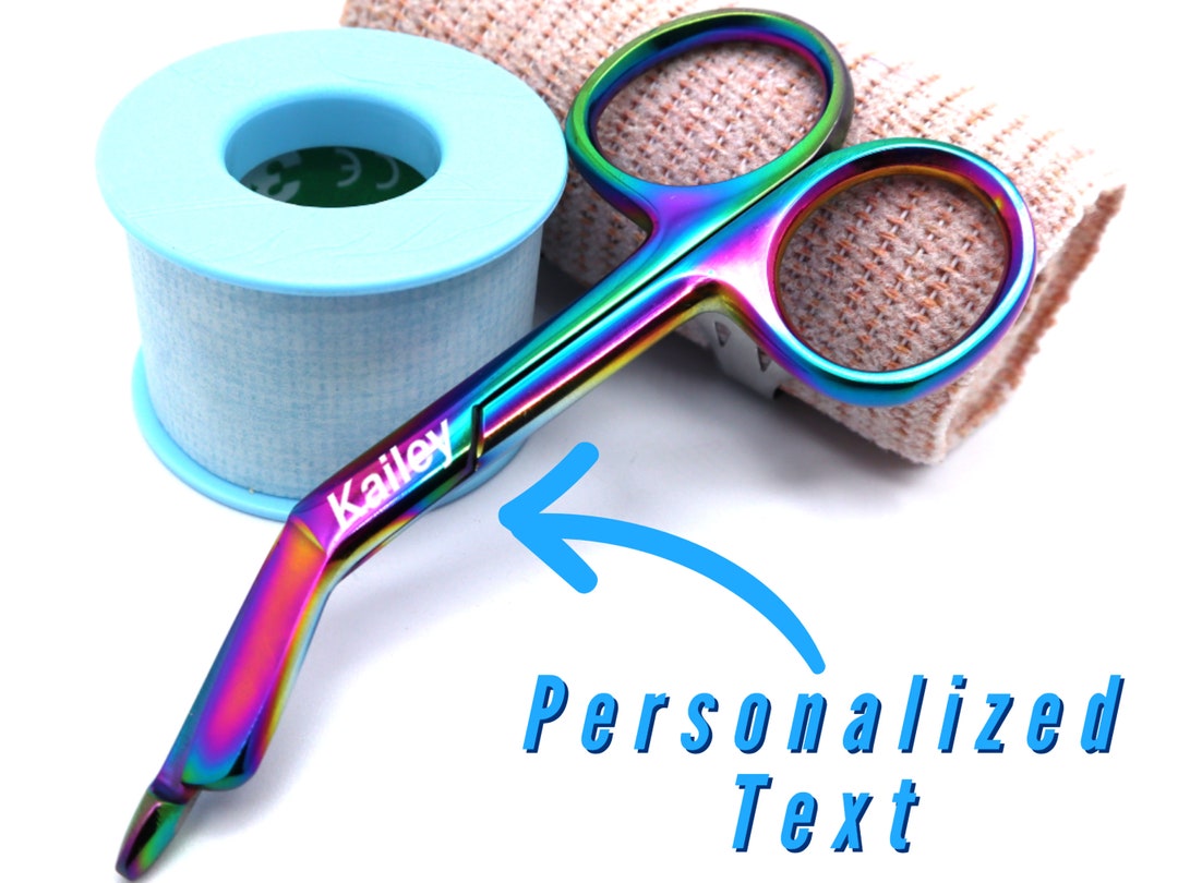 Small Personalized Nurse Bandage Scissors Engraved With Your Name ...