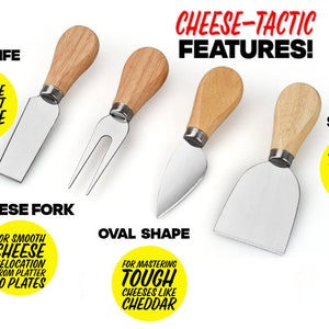 Personalized Charcuterie Knives Set With Custom Engraved Cheese Board ...