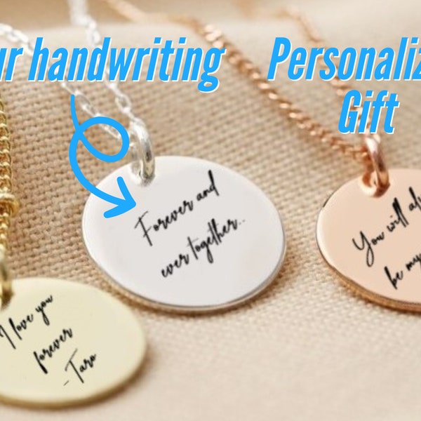 Handwriting Jewelry - Etsy