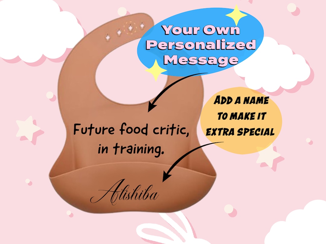 Custom Silicone Baby Bip With Baptism Personalized Message to Give to ...