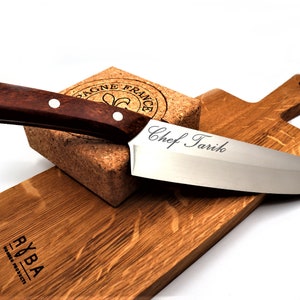 Engraved Chef Knife, Personalized Japanese Chef Knives for Valentine ...