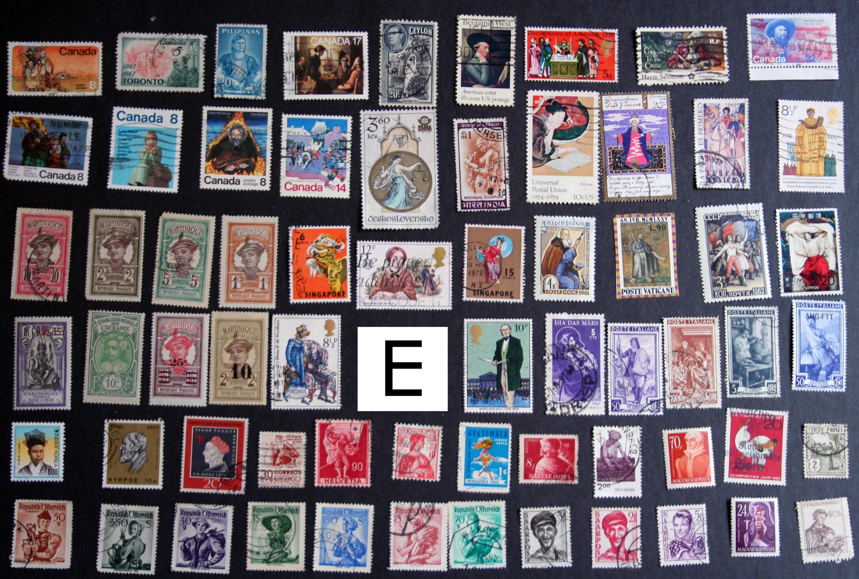 Traditional Dress and Costumes: 60 Vintage Postage Stamps - Etsy
