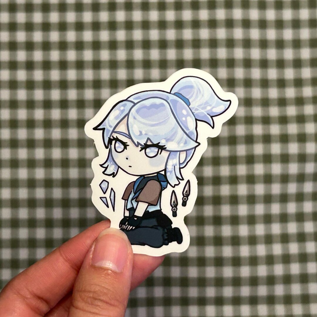 Valorant Crystals | Jett "blue Lace Agate" | Matte, Die-cut Sticker - Etsy
