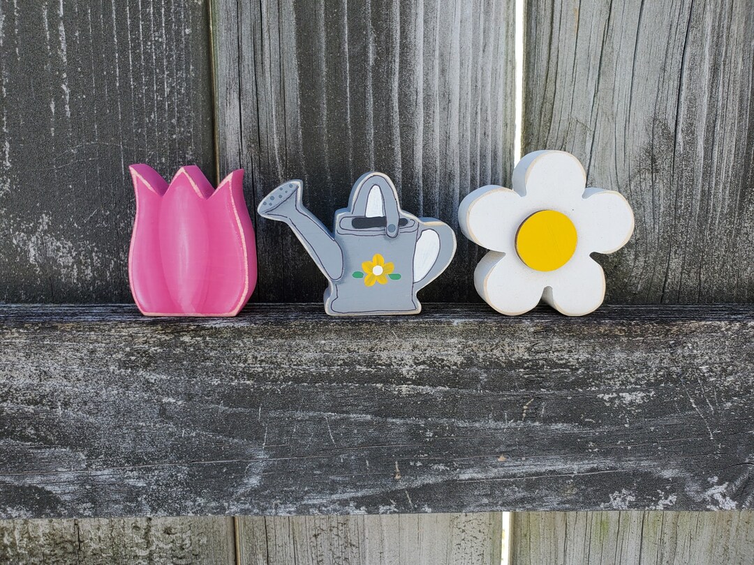 Spring Mini Tiered Tray Decor, Set of 3 Spring Decor, Wood Spring Decor ...