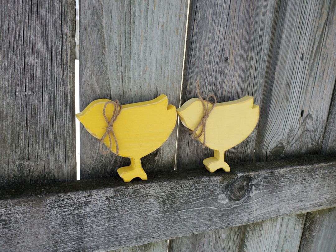 Rustic Wood Chick, Easter Chick, Wood Chick, Rustic Easter Decor ...