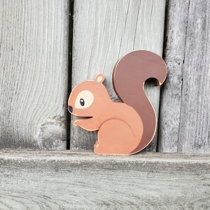 Squirrel, Rustic Wood Squirrel, Fall Home Decor, Autumn Shelf Sitter ...