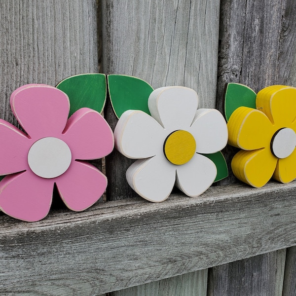 Wooden Flowers - Etsy