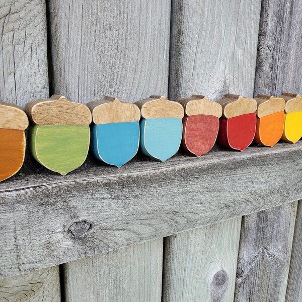 Colorful Acorns - Etsy