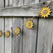 Sunflower Garland, Sunflower Banner, Wood Sunflower Garland, Flower ...