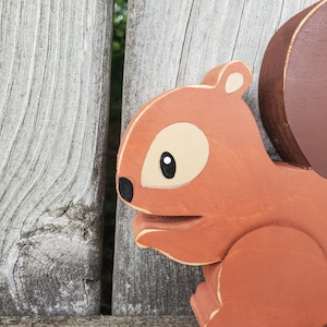 Squirrel, Rustic Wood Squirrel, Fall Home Decor, Autumn Shelf Sitter ...