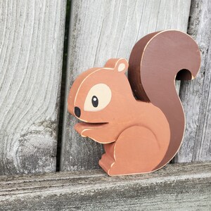 Squirrel, Rustic Wood Squirrel, Fall Home Decor, Autumn Shelf Sitter ...