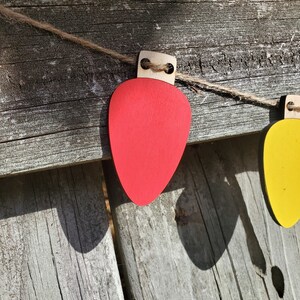 Light Bulb Garland, Colorful Light Banner, Christmas Garland, Christmas ...