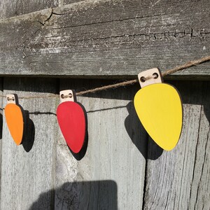 Light Bulb Garland, Colorful Light Banner, Christmas Garland, Christmas ...