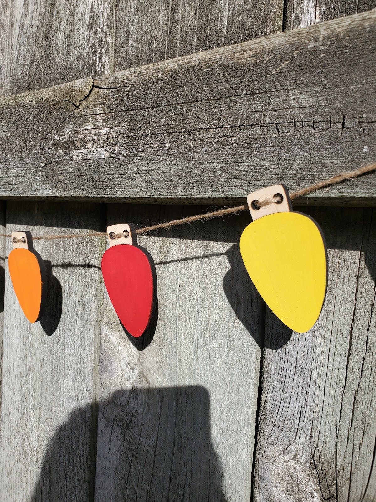 Light Bulb Garland, Colorful Light Banner, Christmas Garland, Christmas ...