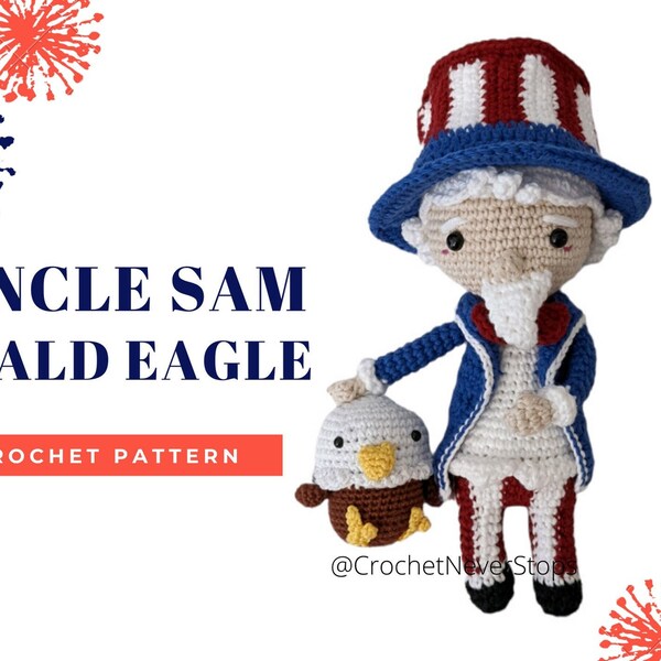 Crochet Uncle Sam - Etsy