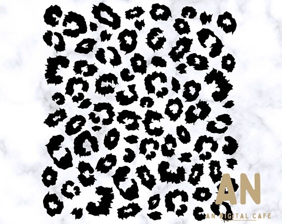 Fuzzy Leopard Print Svg Animal Print Cutfiles Svg Png for | Etsy
