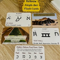 Hebrew Flash Cards (family and Fruits) - Etsy