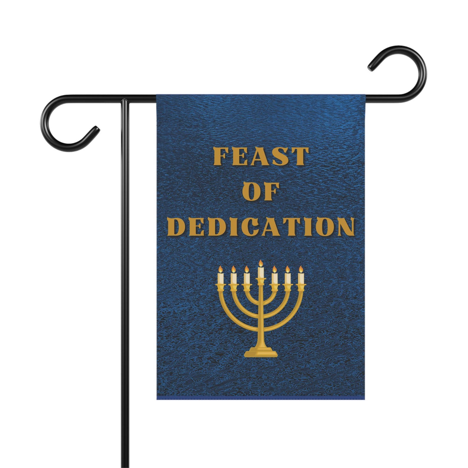 Feast of Dedication Garden Banner Blue | Yard Sign | Hebrew Home Decor ...