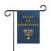 Feast of Dedication Garden Banner Blue | Yard Sign | Hebrew Home Decor ...