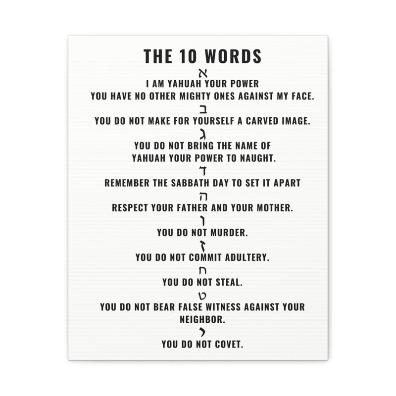 The Ten Commandments - Etsy