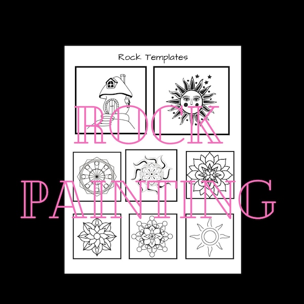 Rock Painting Stencils - Etsy