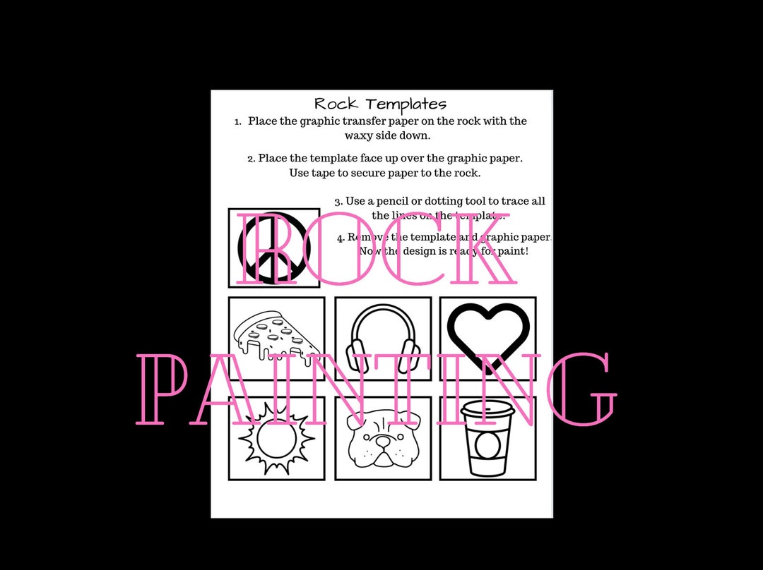 Rock Painting Stencils, Rock Painting Ideas - Etsy