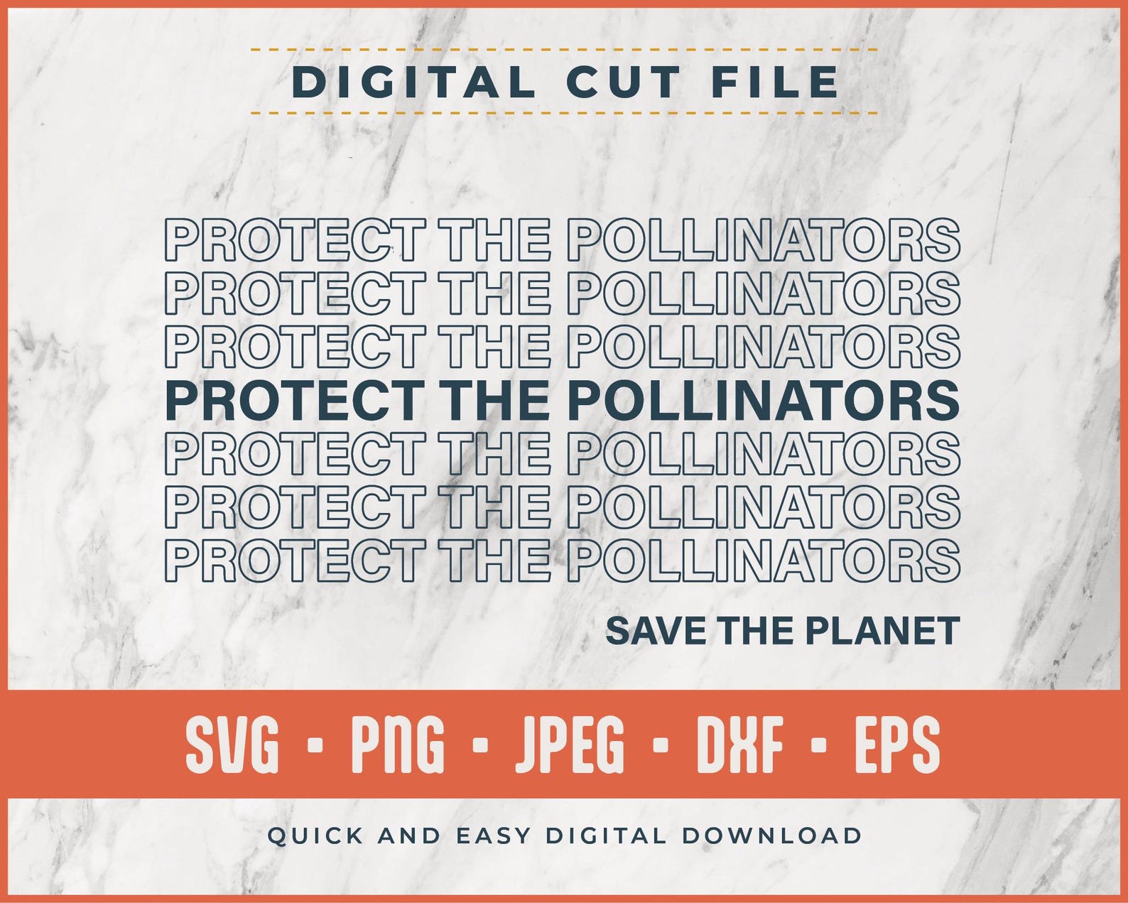 Protect the Pollinators // SVG, DXF, PNG, and More // Silhouette Cameo ...