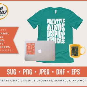 Creative Minds Inspire Others // SVG, DXF, PNG, and More // Silhouette ...