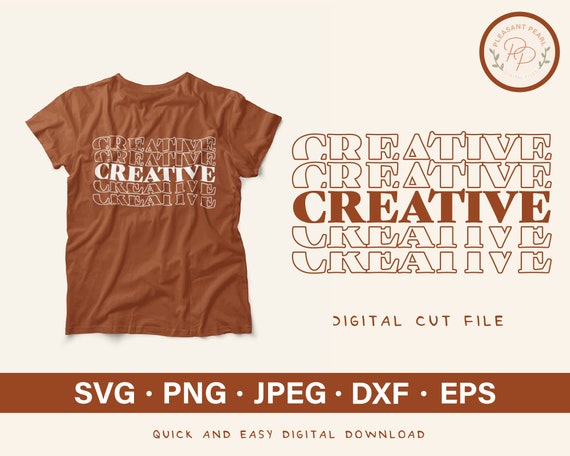 Creative // SVG DXF PNG and More // Silhouette Cameo and - Etsy