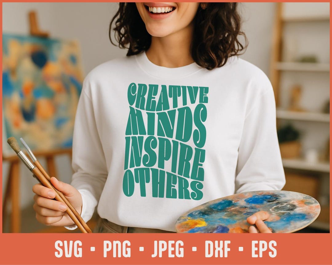 Creative Minds Inspire Others // SVG, DXF, PNG, and More // Silhouette ...