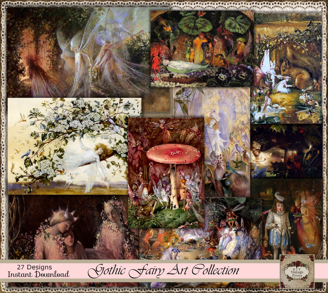 GOTHIC FAIRY ART, Dark Fantasy Art, Moody Digital Art, Victorian Fairy ...