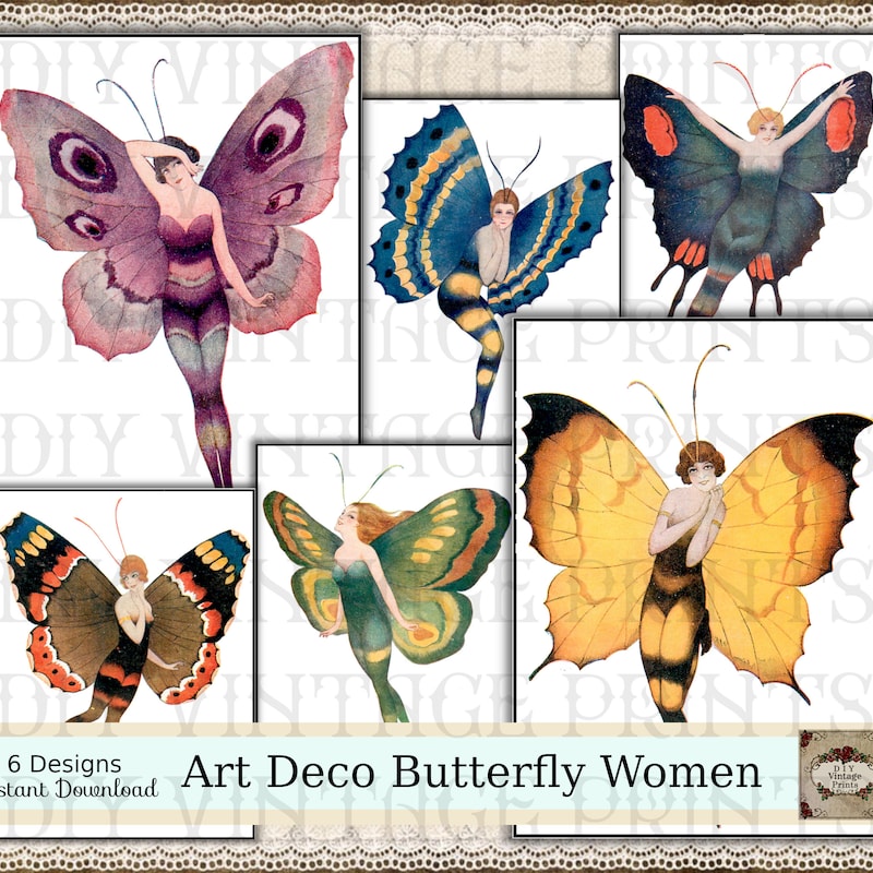 Art Deco Butterfly - Etsy
