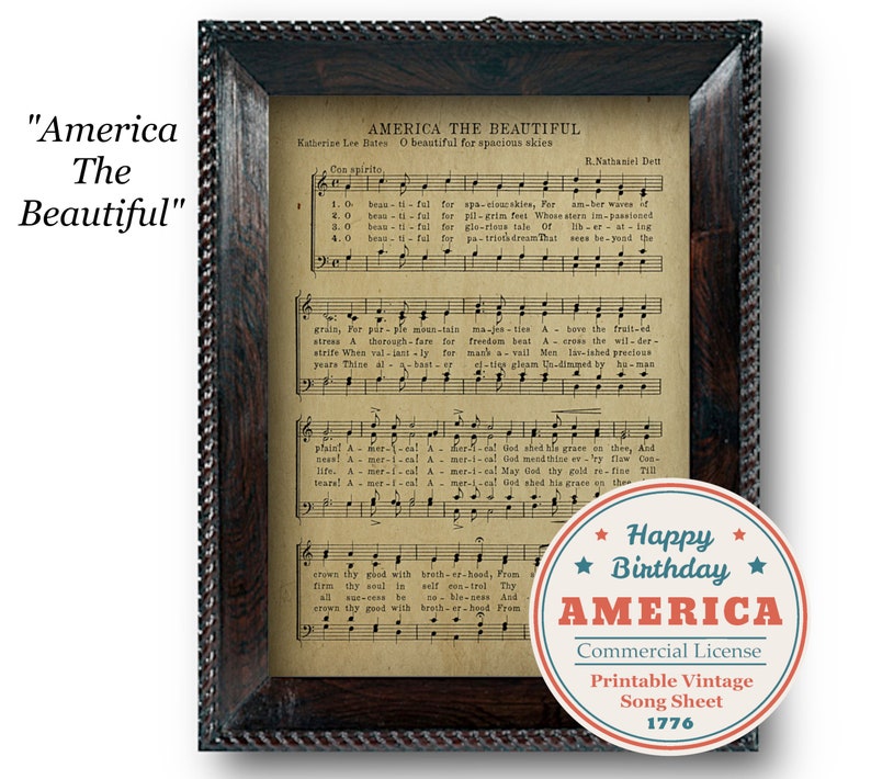 AMERICA the Beautiful, National Song, Independence Day Music, United ...