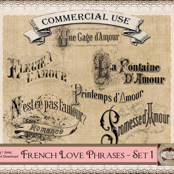 French Word Art - Etsy