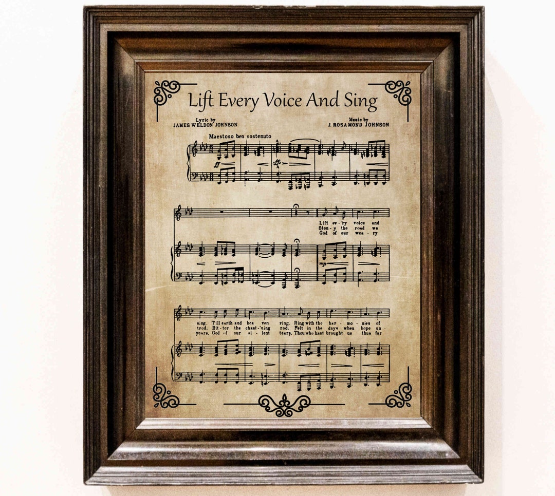 Lift Every Voice and Sing Sheet Music - Black National Anthem (digital ...