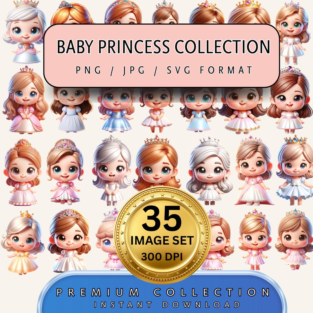 Baby Princess Art Birthday Clipart Graphics Downloads, Baby Nursery ...