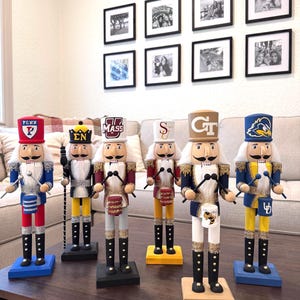 Hand Painted College Themed Nutcrackers -- Christmas Decor - Etsy