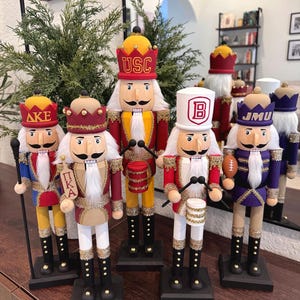 Hand Painted College Themed Nutcrackers -- Christmas Decor - Etsy
