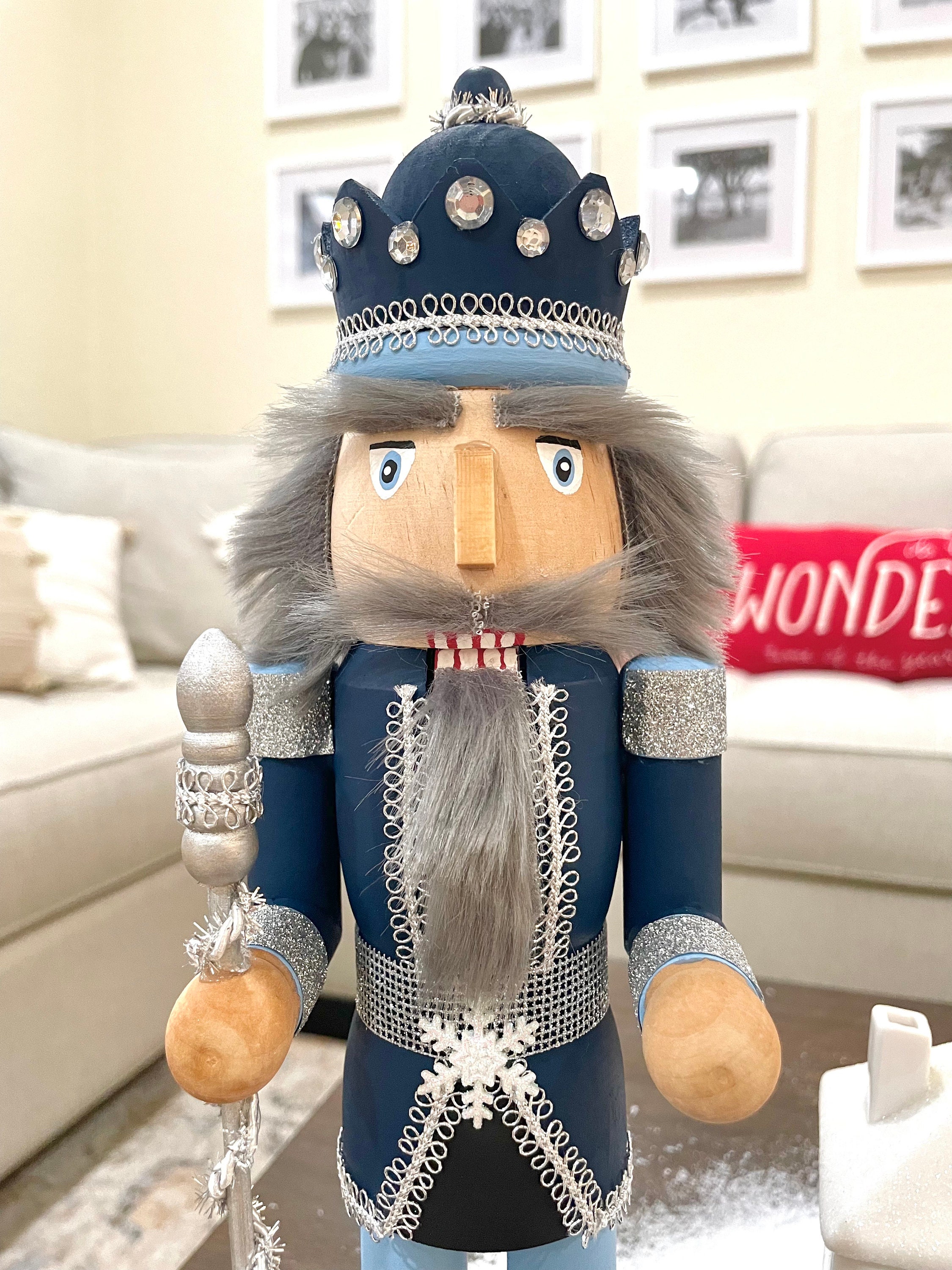 Hand Painted Wooden Nutcracker -- Christmas Decor - Etsy