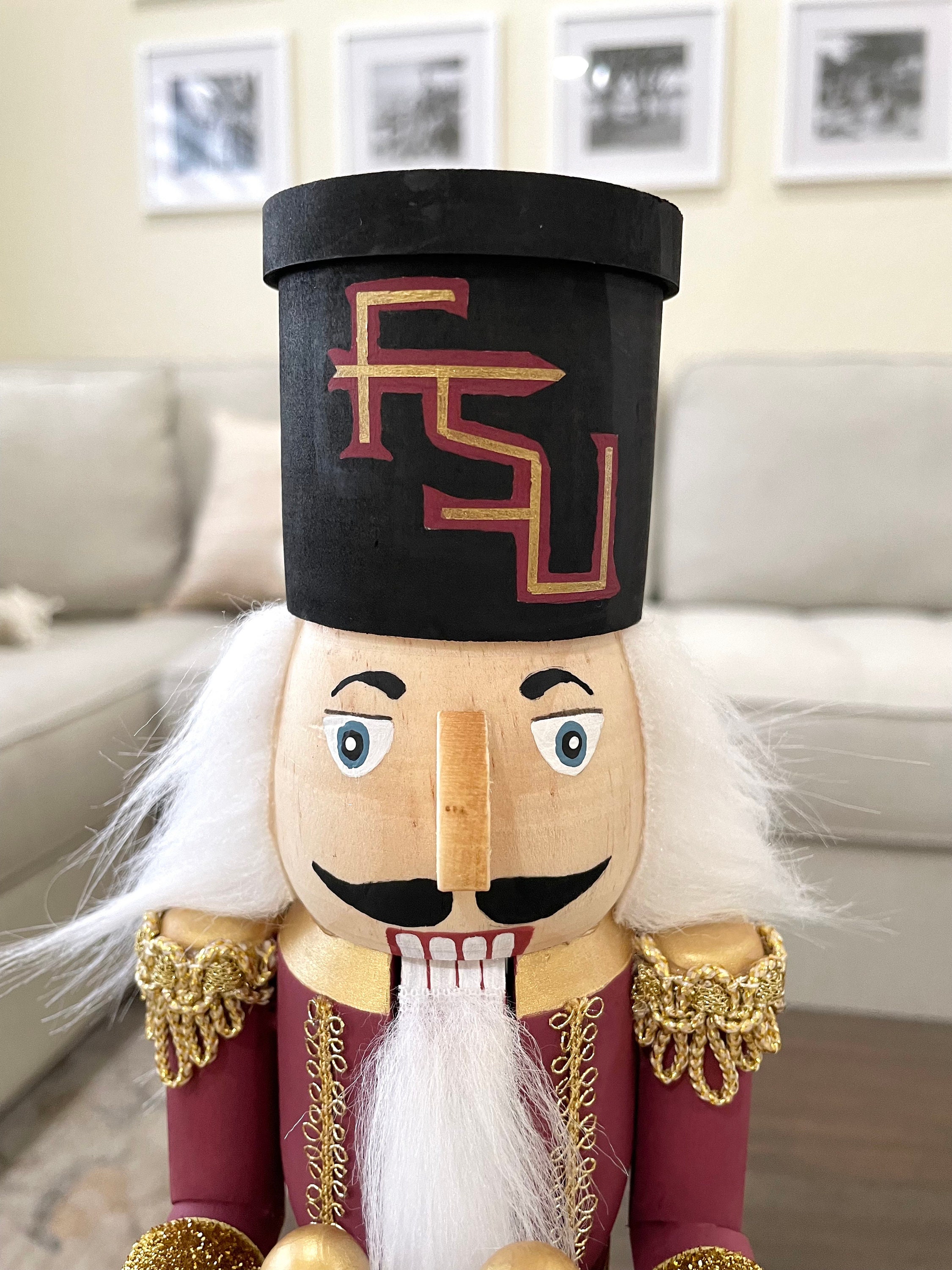 Hand Painted College Themed Nutcrackers Christmas Decor - Etsy
